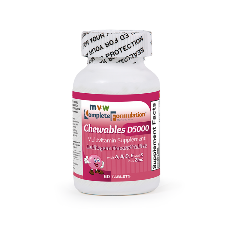 MVW Complete Formulation D5000 Chewables: Bubblegum – Step 2 Increase ...